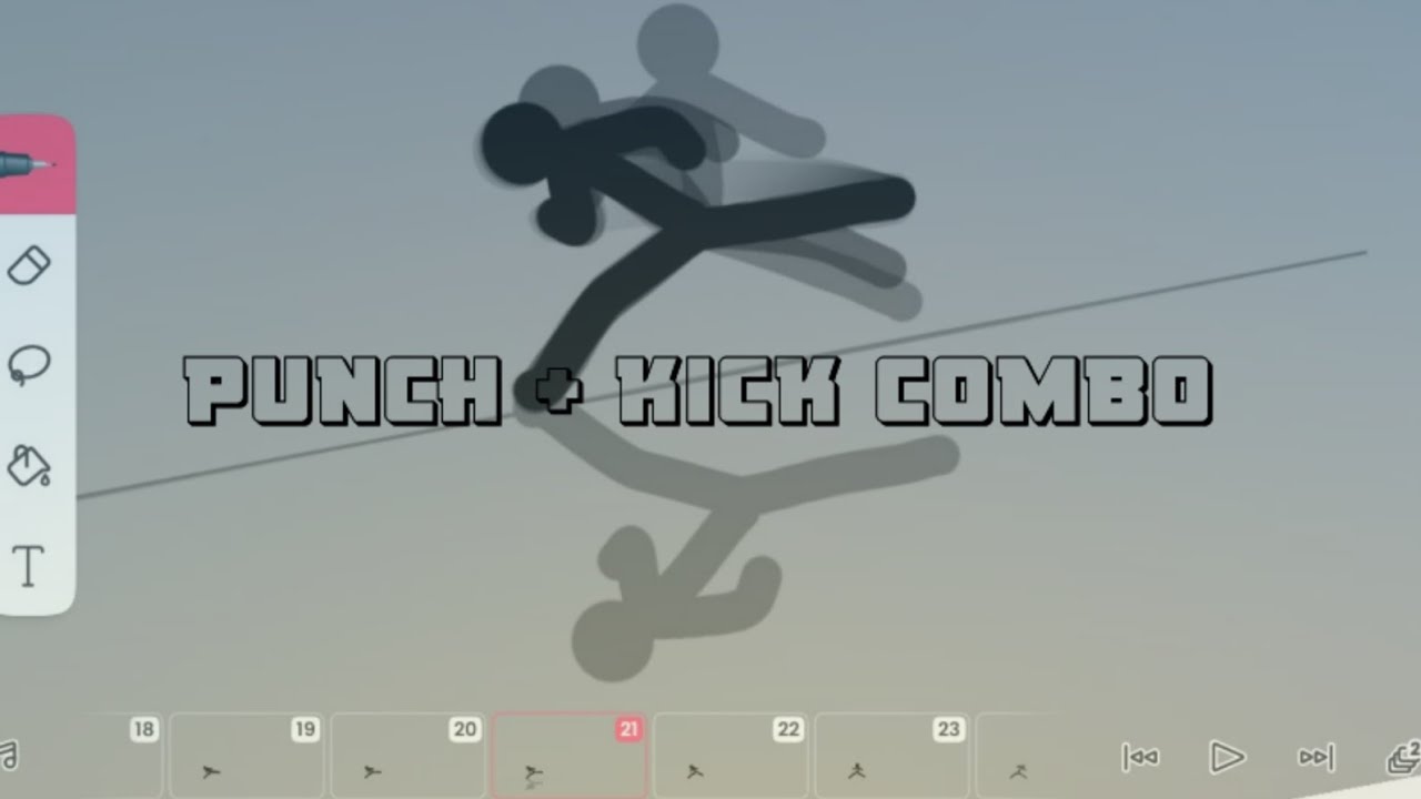 How to animate punch+ kick tutorial in flipaclip.#flipaclip #tutorial # ...