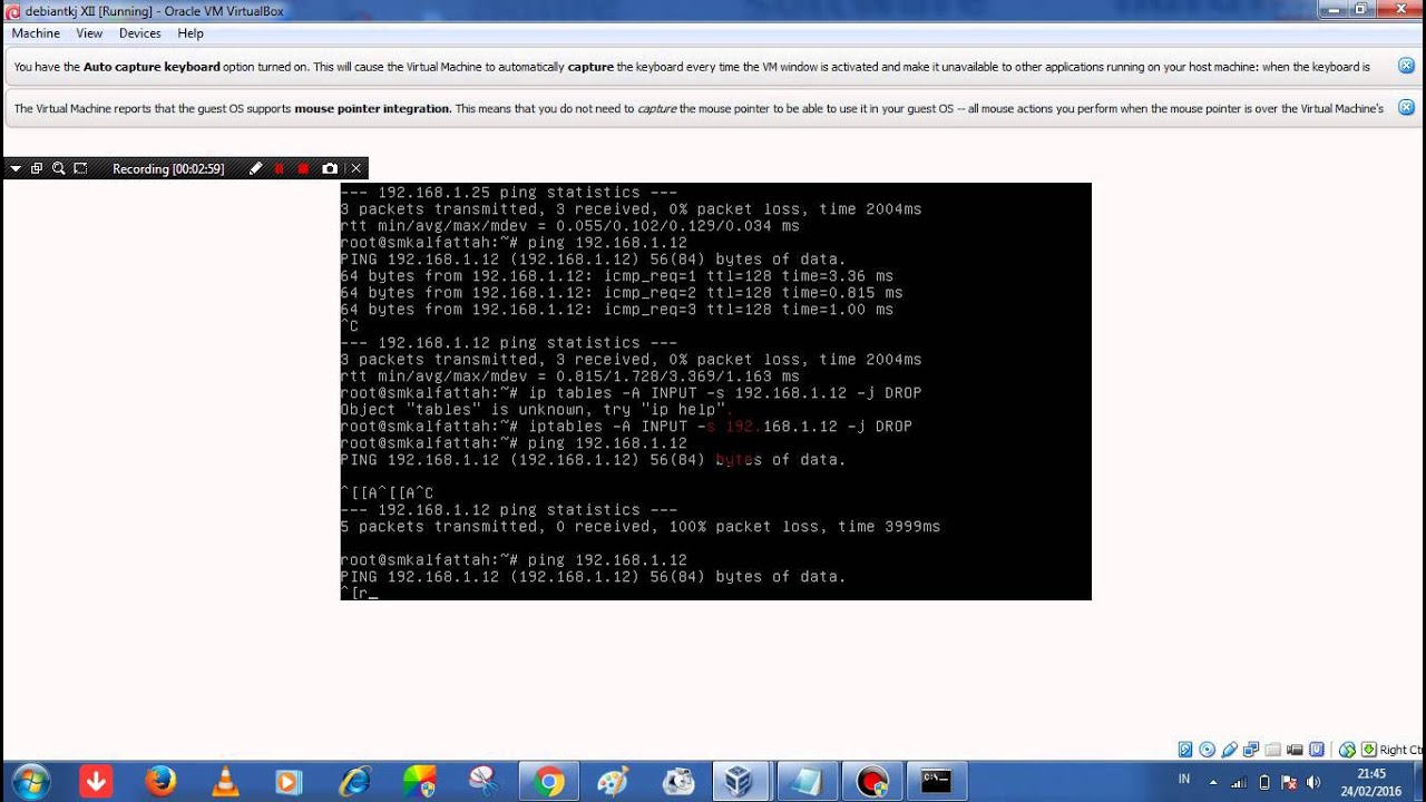 Tutorial Firewall di Debian 6 squeezee - YouTube