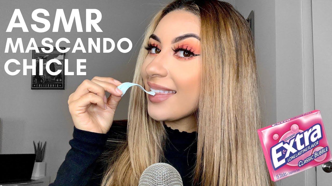 ASMR Español | MASCANDO CHICLE Y HABLANDO (Chewing Gum) - YouTube