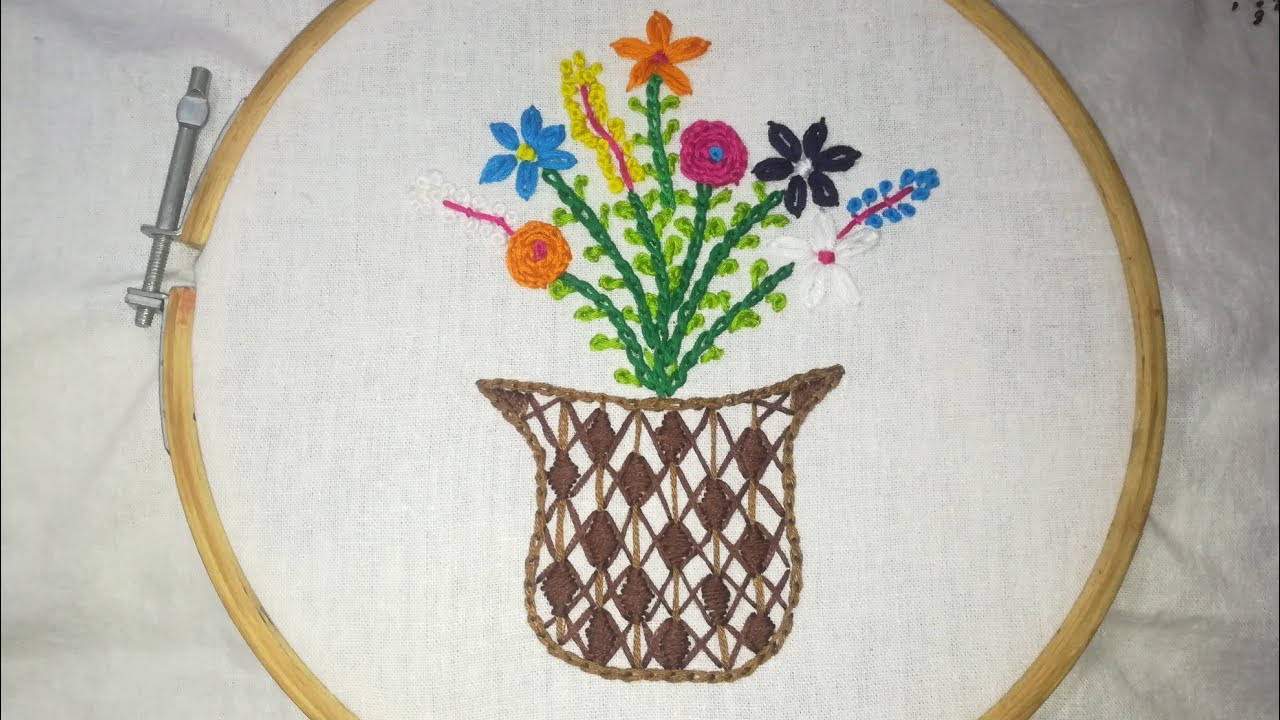 Hand Embroidery::easy hand work for beginners - YouTube