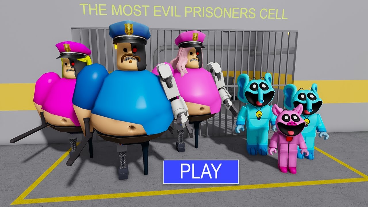 CYBORG BARRY'S PRISON RUN FAMILY VS SMILLING CRITTERS - Walkthrough ...