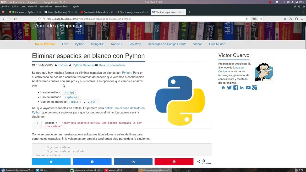 Palíndromo con espacios en Python TIC ESO Bachillerato IES Monterroso ...