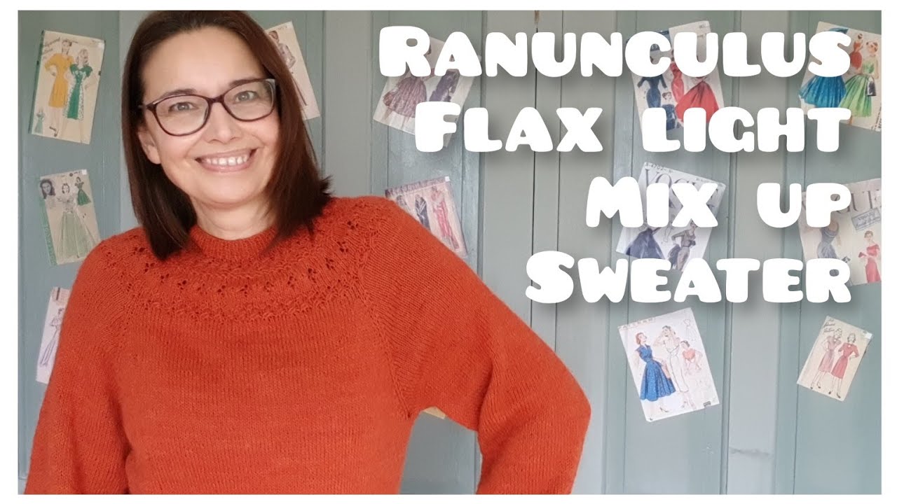 Ranunculus Flax Sweater knitting mashup Simply in Stitches - YouTube