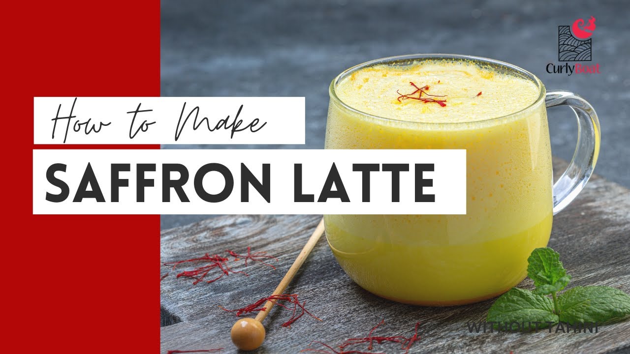 Saffron Latte with French Press - YouTube