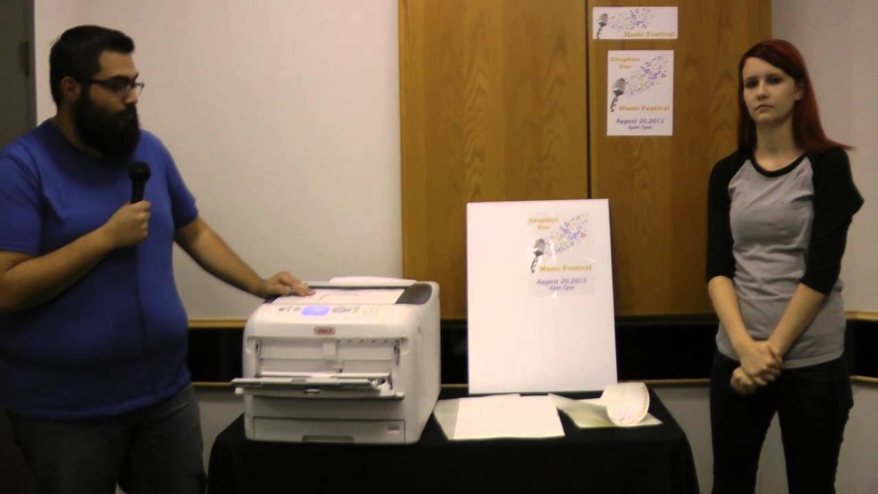 OKI C831-TS LED Laser Printer -- GO PolySign Product Demo - YouTube