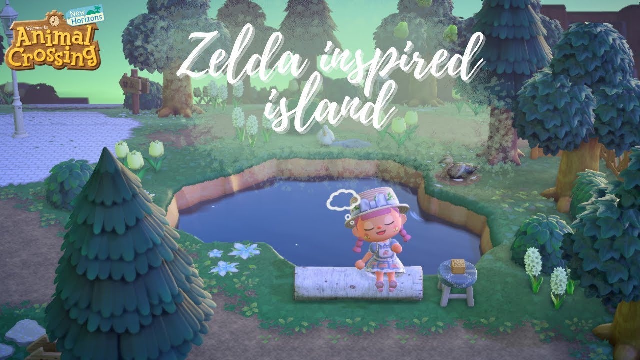 beautiful zelda-inspired island tour // animal crossing: new horizons ...