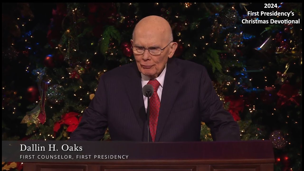 2024 First Presidency’s Christmas Devotional - President Dallin H Oaks - YouTube