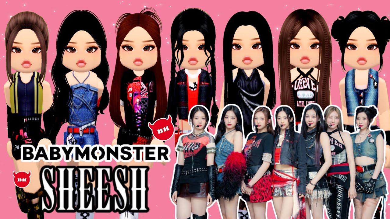 BABYMONSTER 'Sheesh' Inkigayo Roblox Outfit Codes | Diaries Official 🎀 ...