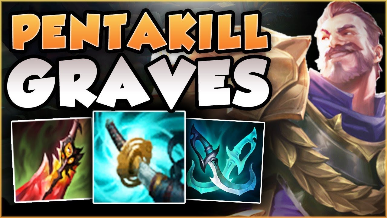 1 GRAVES AUTO = 1 KILL?? PENTAKILL GUARANTEED! PENTAKILL GRAVES TOP ...