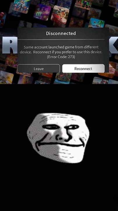 #roblox the most dangerous error code 😈#dangerous #troll - YouTube