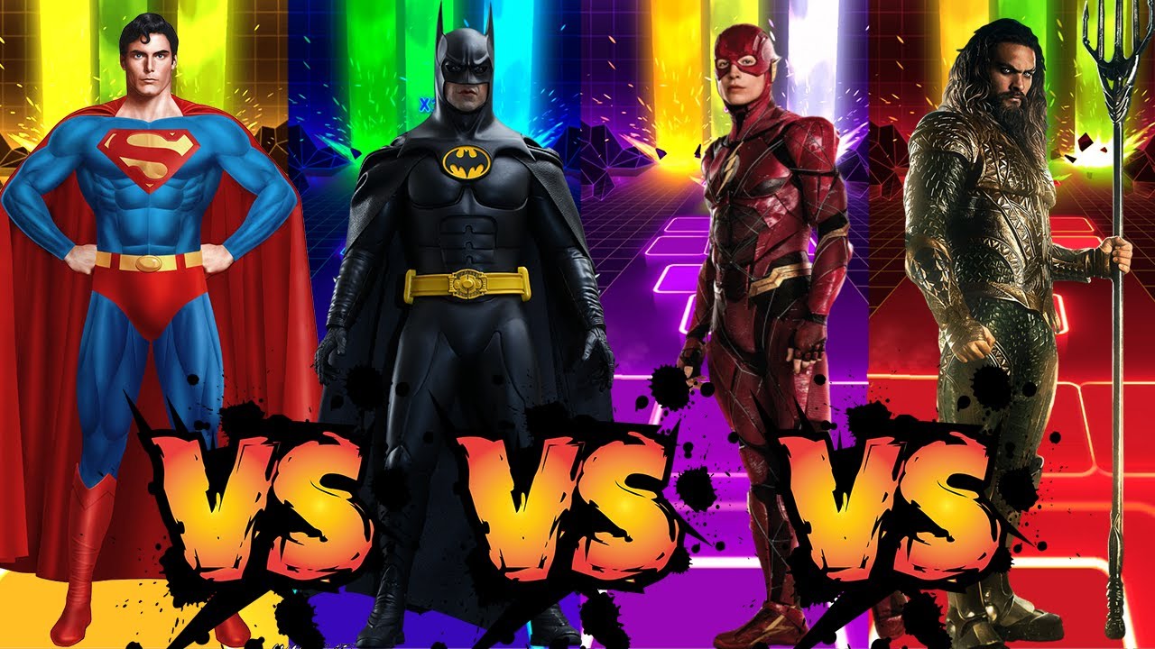 Tiles Hop - Superman vs Batman vs Flash vs Aquaman - YouTube