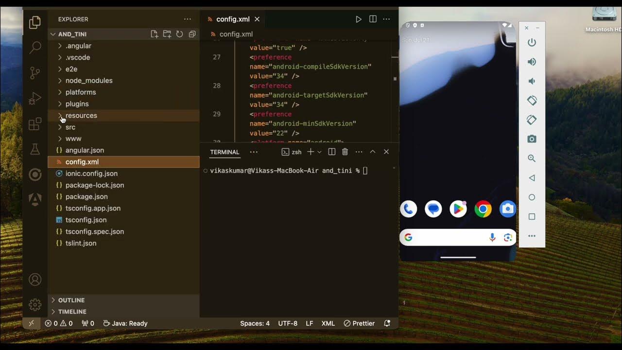 how to add the custom splashscreen image in ionic cordova app #targetsdk34 #android14 #realapps ...