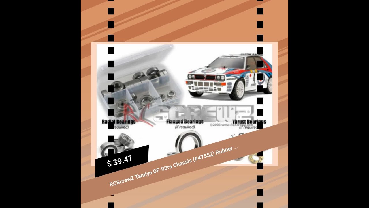 Get 15% Off on RCScrewZ Tamiya DF-03ra Chassis (#47552) Rubber Shielded ...