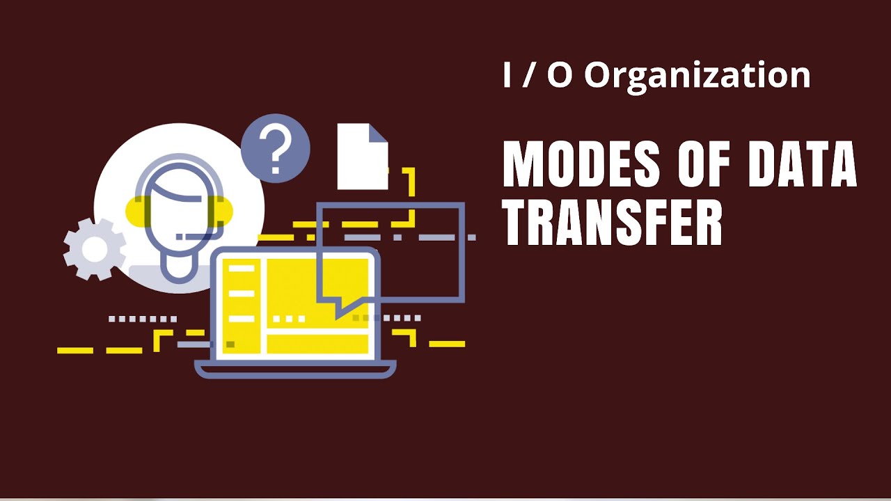 6 1 Cao I O Organization Basics Modes Of Data Transfer Coa Computerorganization