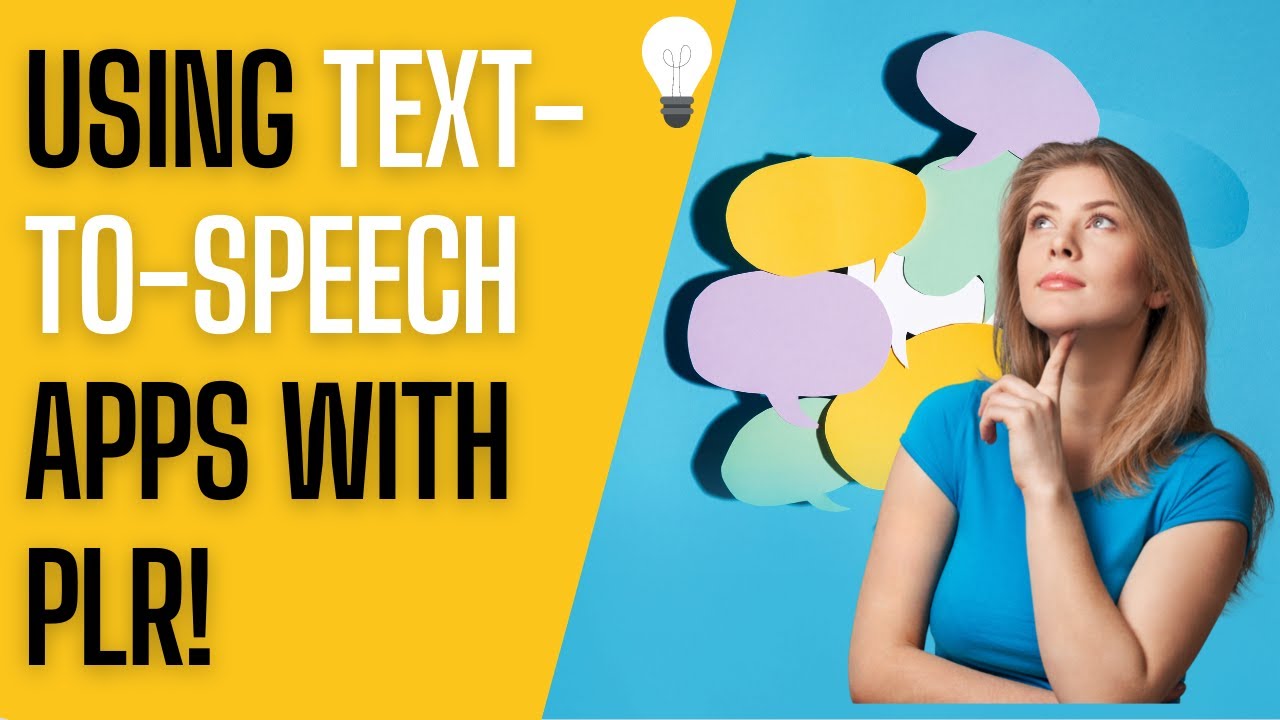 PLR Content & Text to Speech Apps - YouTube