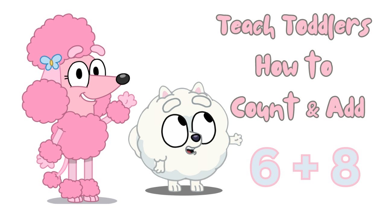 COUNTING & ADDING the #6 with BLUEY FRIENDS & FAMILY | Adding Series ...