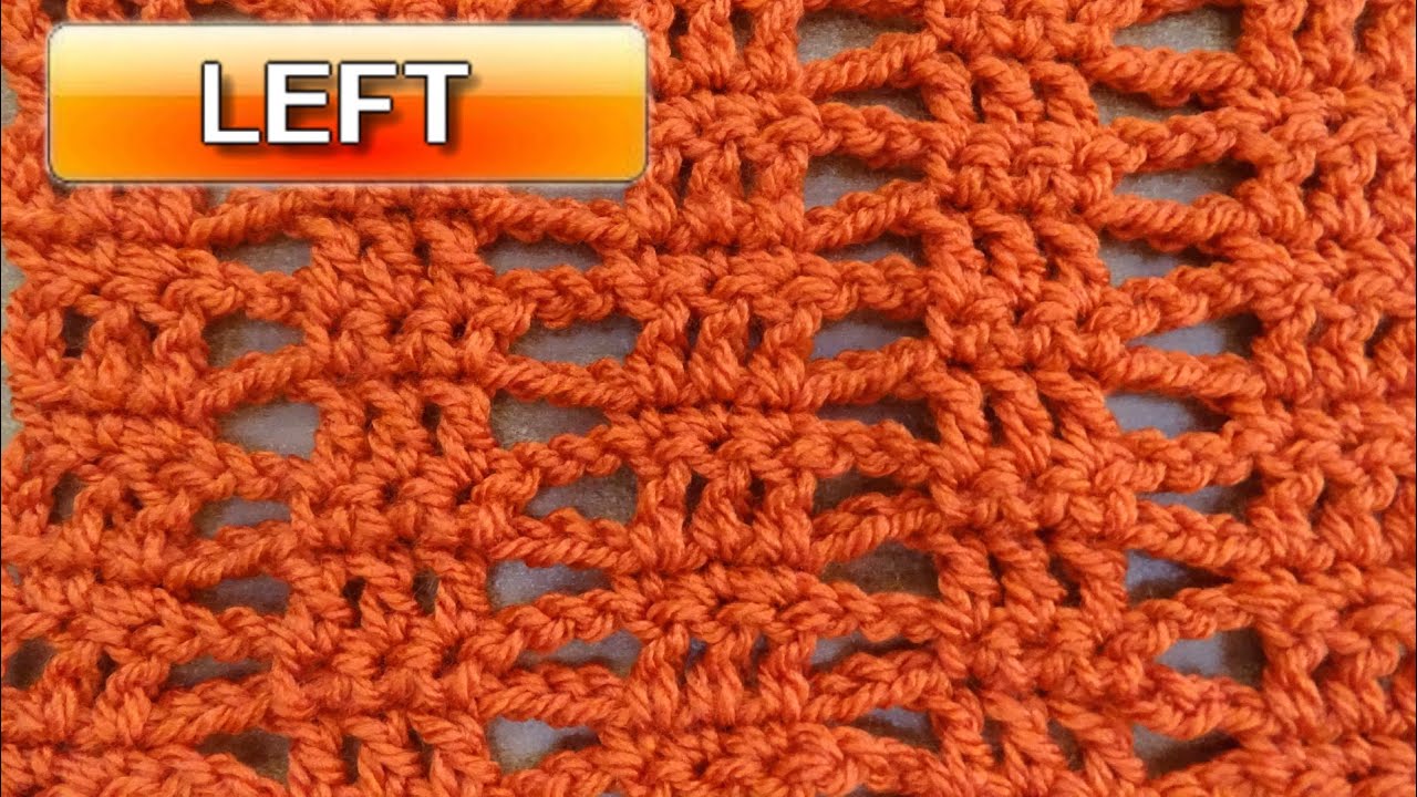 Simple Beginner Crochet Stitch - Left Handed Crochet Tutorial - YouTube