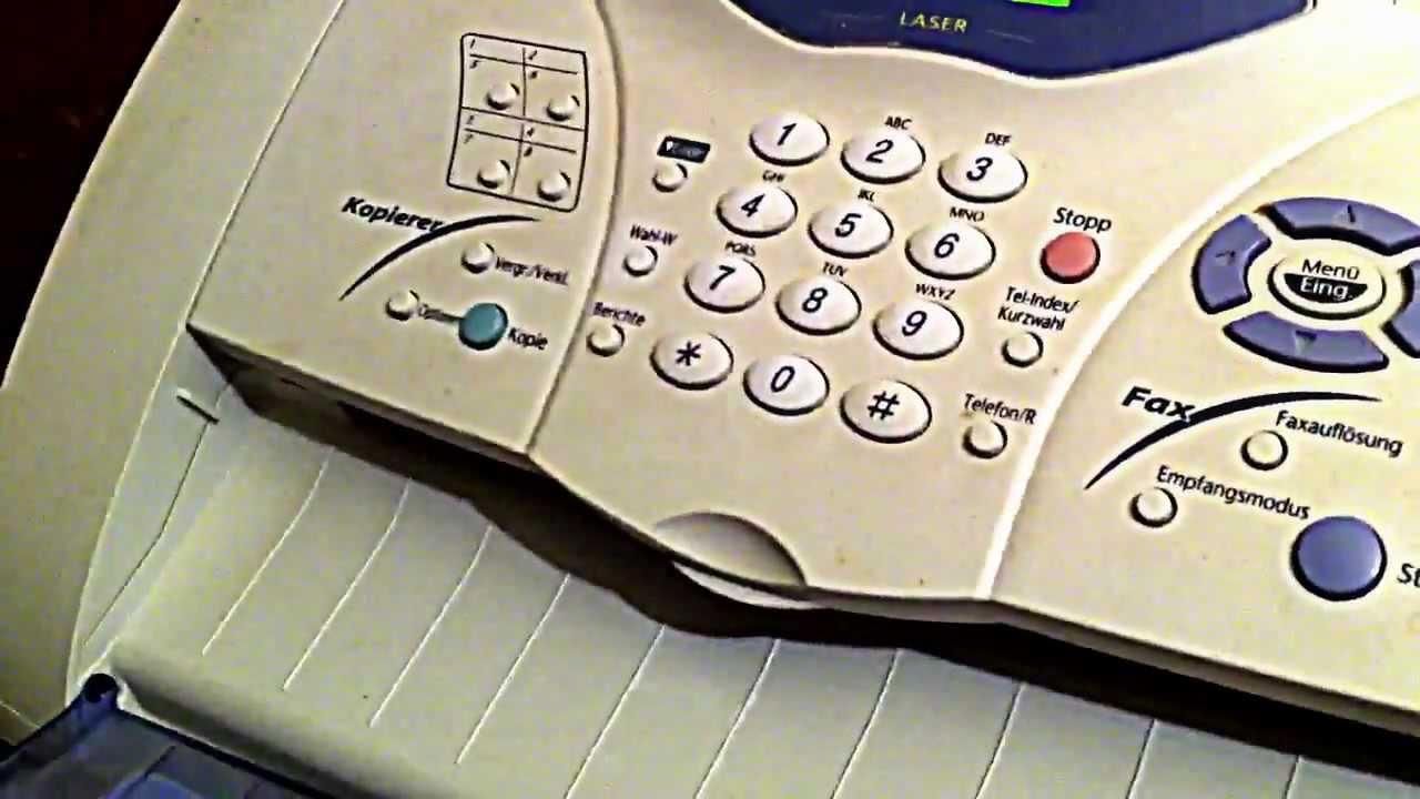Brother Fax Teil 2 - YouTube