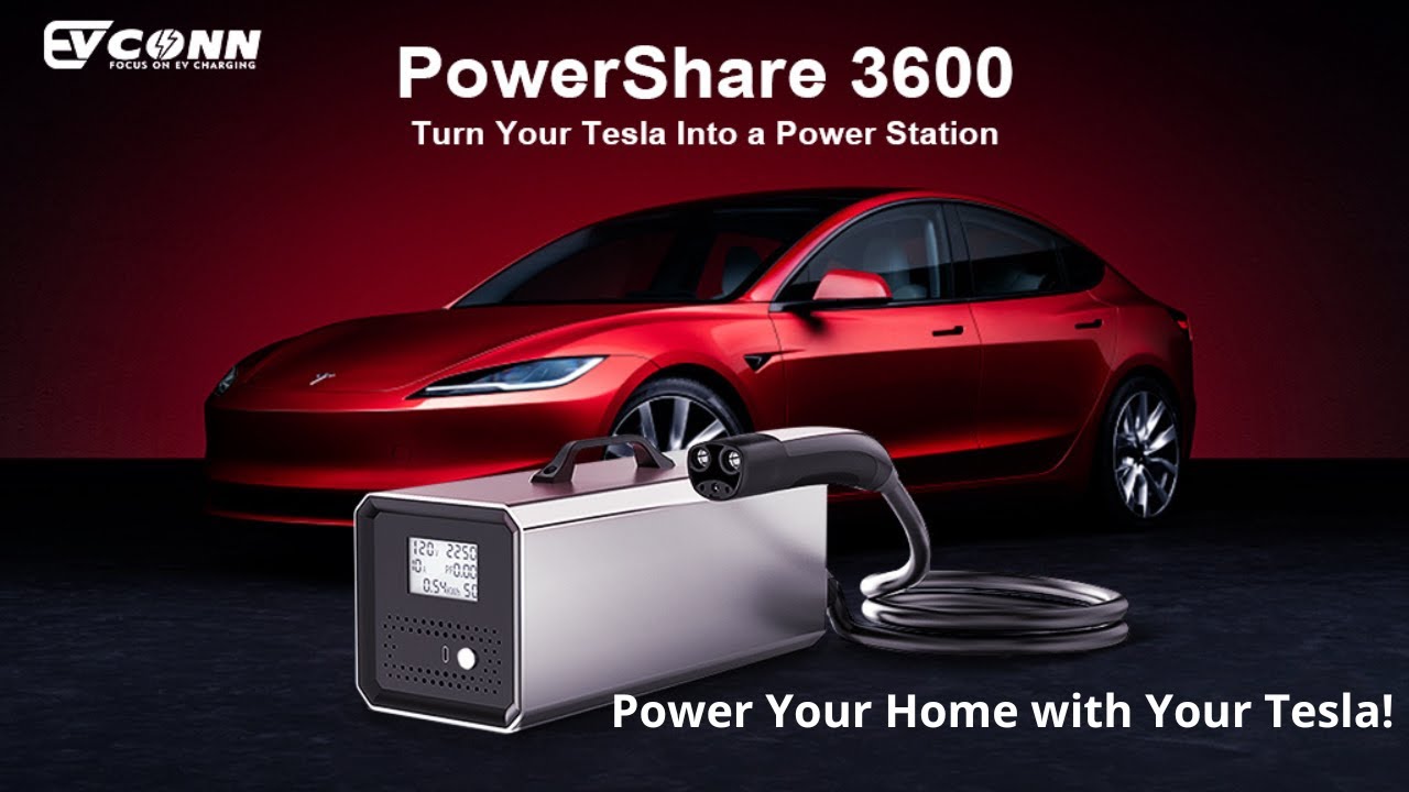 Power Your Home with Your Tesla! 🔋 | EVCONN PowerShare 3600 Review ...
