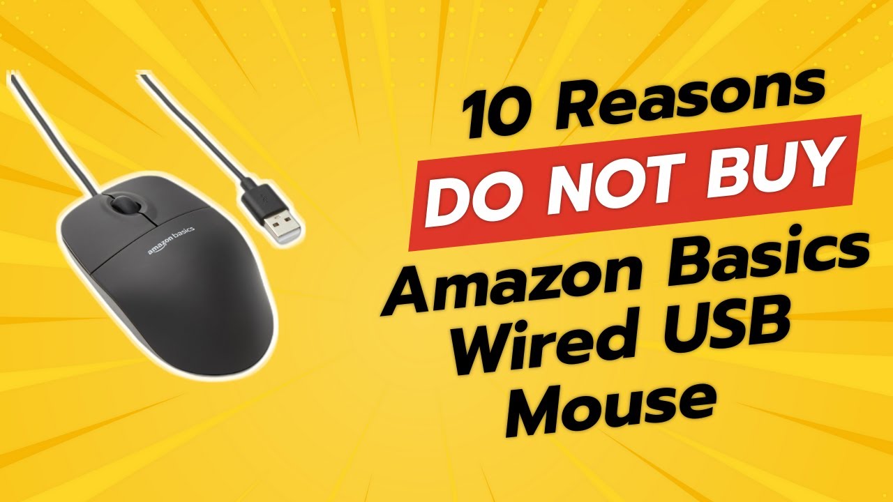 DON'T BUY Amazon Basics Wired USB Mouse Before WATCHING THIS VIDEO! 😱 ...