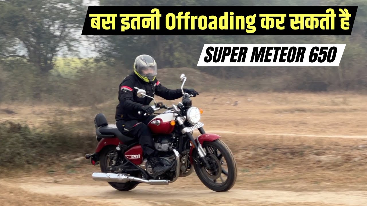 Royal Enfield Super Meteor 650 off roading test - YouTube