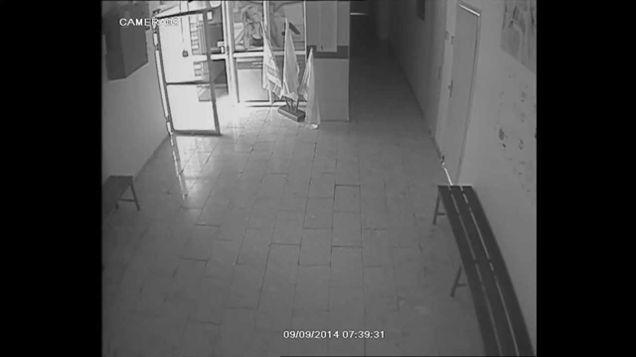 Real Ghost Caught On School Security Camera (0:20) - YouTube