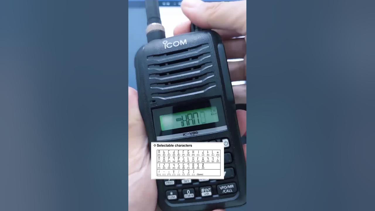 HOW TO PROGRAMMING CHANNEL NAMES ICOM IC-V86??? SAVE THIS VIDEO FOR TRY LATER! #icom #jepang # ...