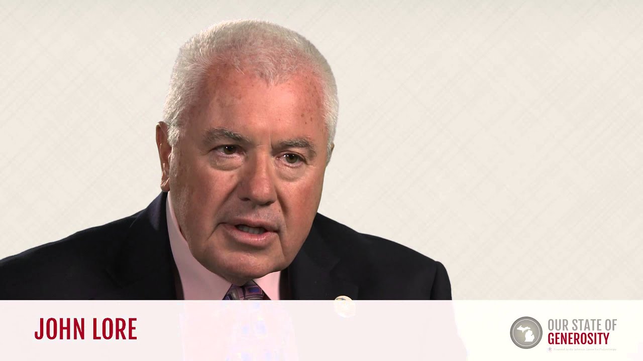 An Interview with Dr. John Lore regarding Our State of Generosity - YouTube