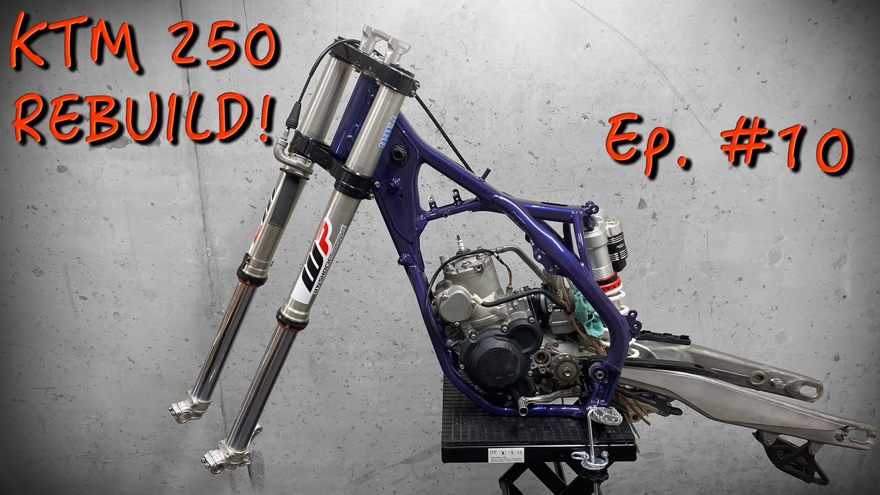 KTM 250 SX REBUILD - Ep. #10 Installing Handlebars, Throttle House ...