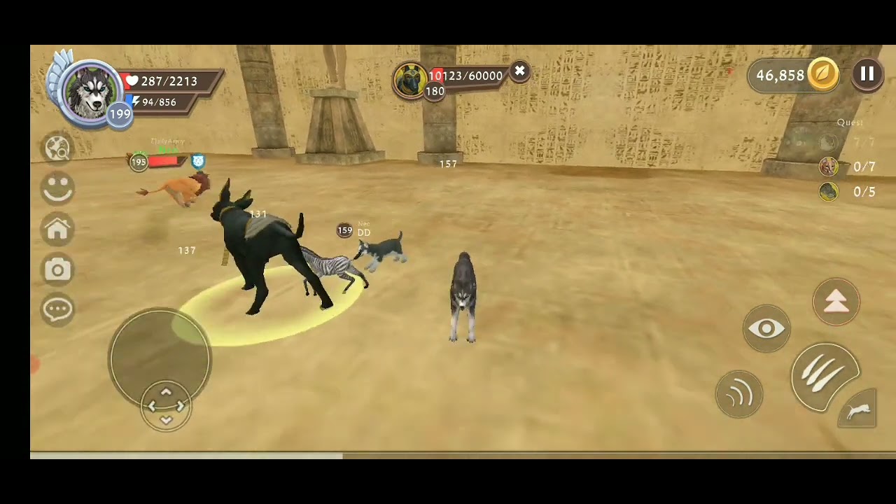 Wildcraft wolf 🐺 play multiplayer - YouTube