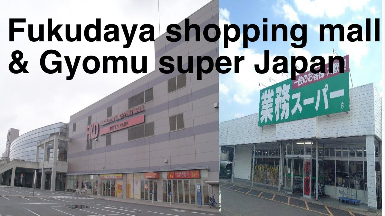 Fukudaya shopping mall & gyomu super Utsunomiya Japan || halal food ...