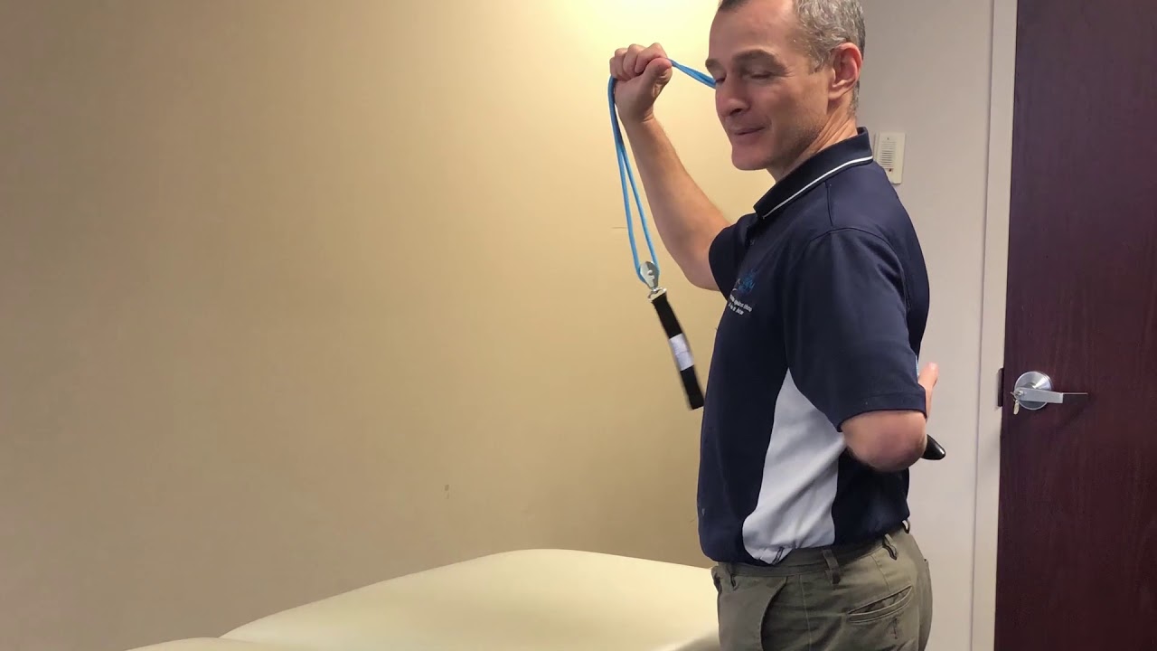 Shoulder Pain Internal Rotation Stretch #rangemaster - YouTube