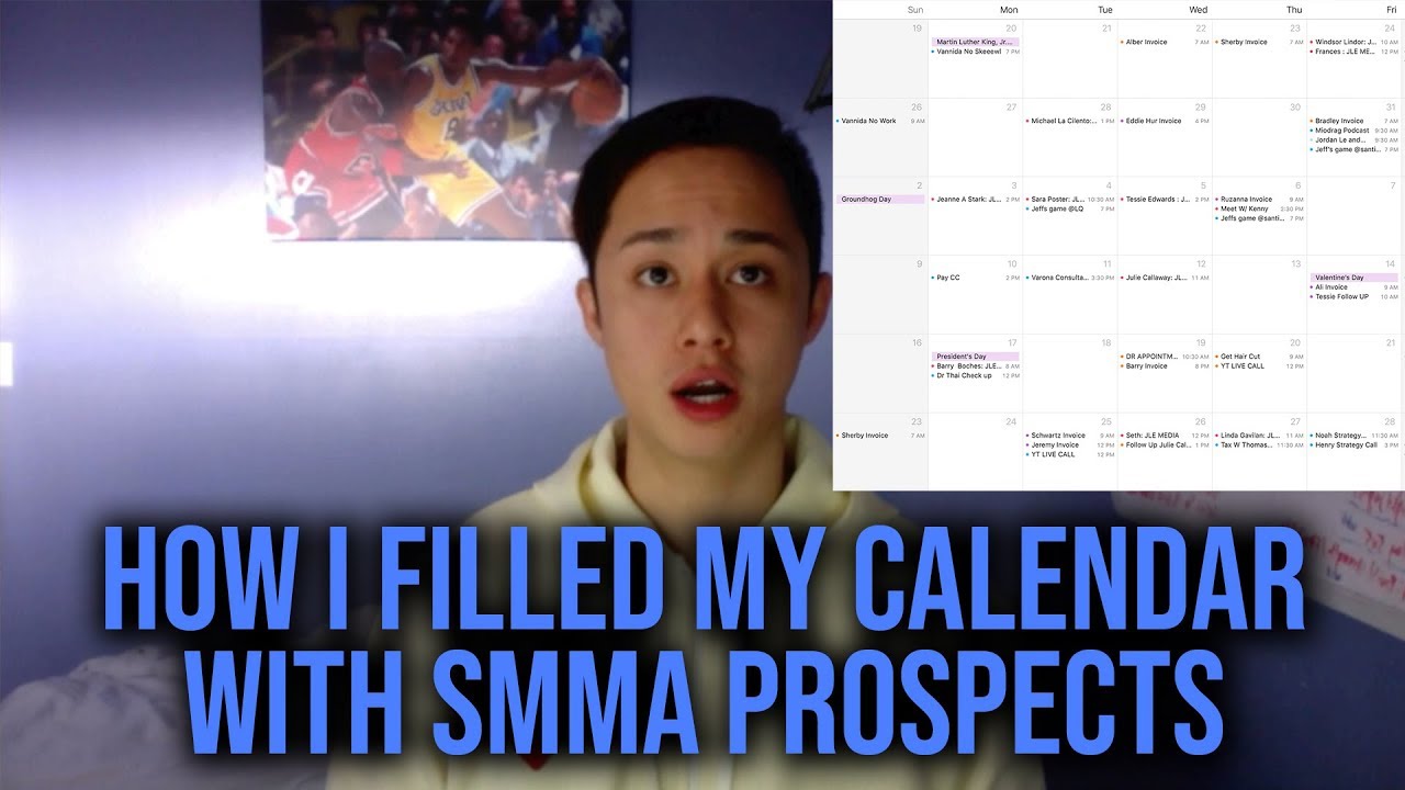 Filled My Calendar With SMMA Prospects.. - YouTube