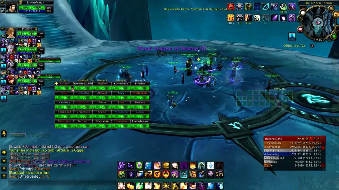 Shadow Infusion vs. Lich King 25 Heroic Part - 3 - YouTube