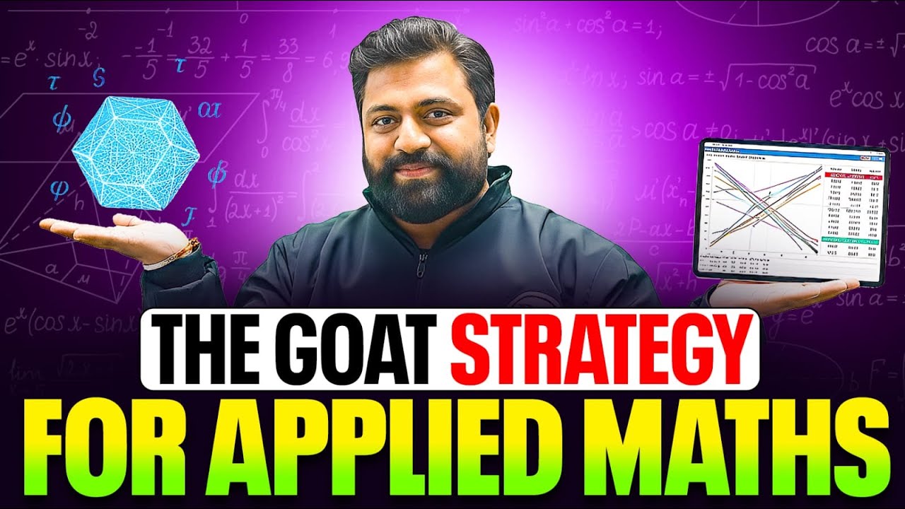 The GOAT Strategy for Applied Maths 💯🔥 - YouTube