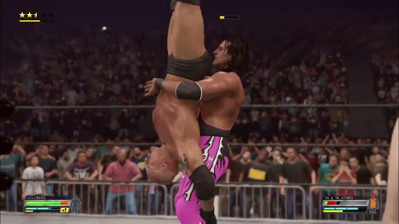 WWE 2K22 goldberg vs bret hart wcw starcade 1999 - YouTube