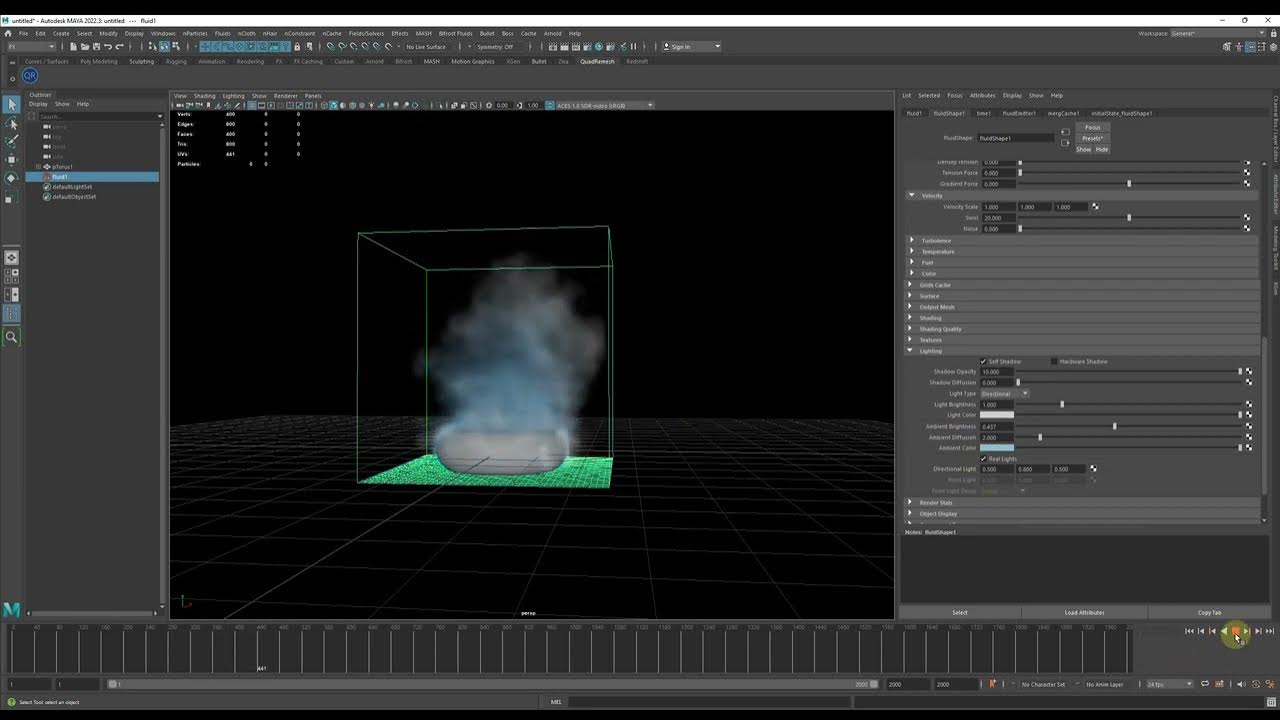 Maya Fluid loop simulation tutorial - YouTube