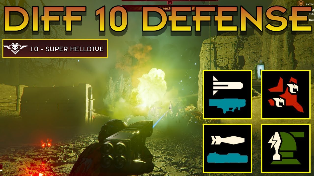 Helldivers 2 - how hard is a super helldive defense (Super Helldive) - YouTube