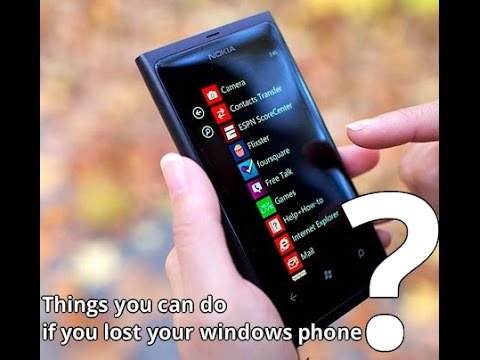 How to find lost Windows phone (lumia) - YouTube