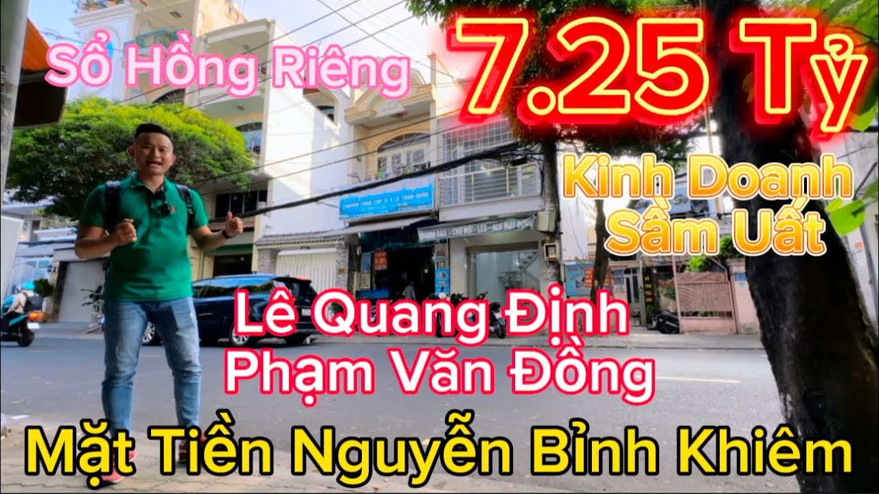 Bán Nhà Mặt Tiền Bình Thạnh Gò Vấp Gần Sân Bay BV 175 / Lê Quang Định ...
