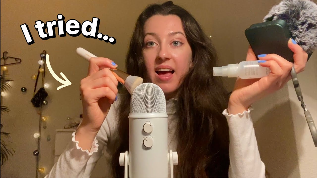 Doing ASMR with my new microphone - YouTube