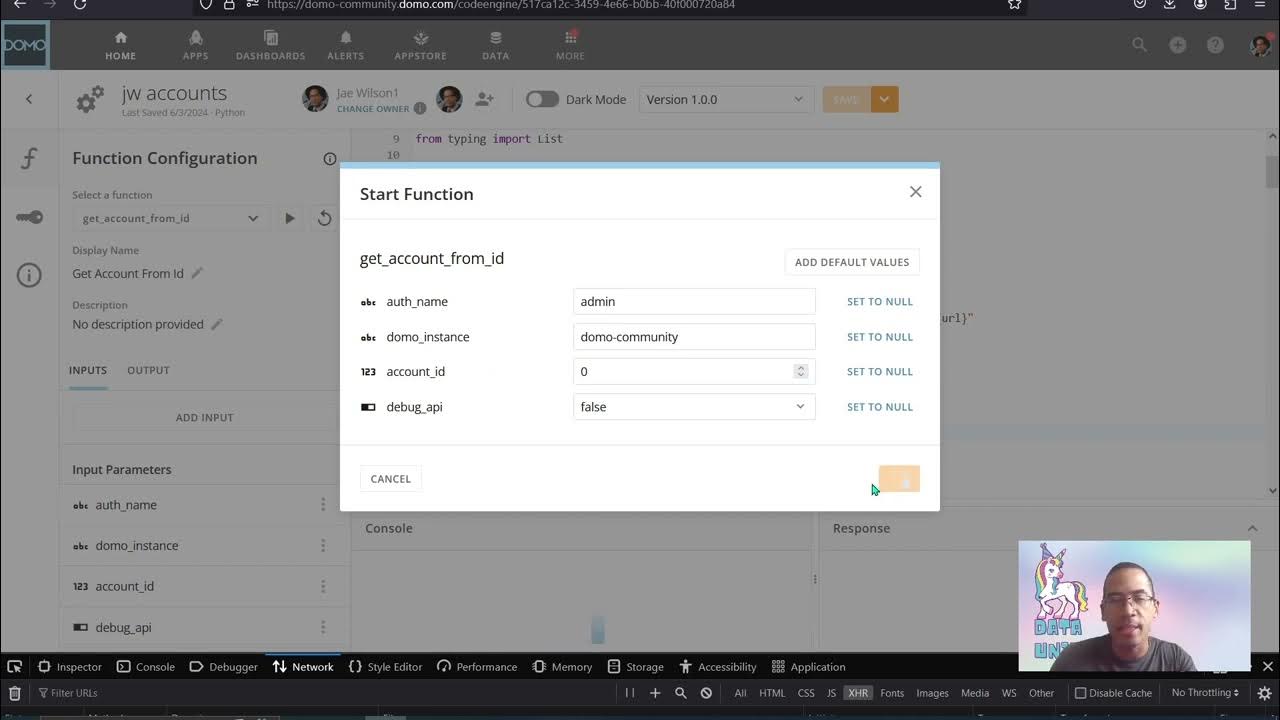 Domo + CodeEngine + Python - Error handling - YouTube