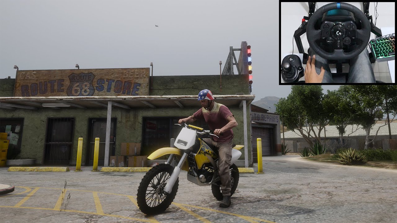 GTA 5 Motocross Adventure With Logitech g923 gameplay - YouTube