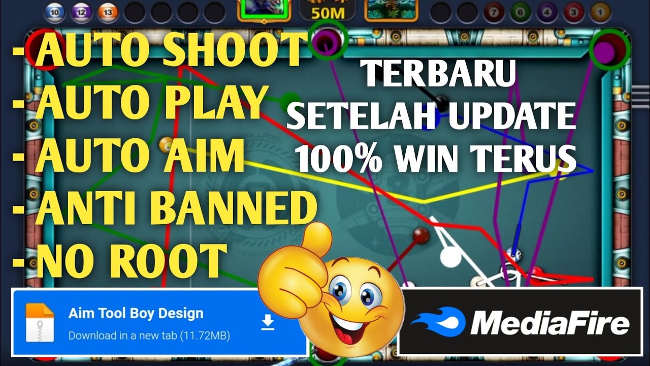 🔴 Cheat 8 Ball Pool Terbaru Setelah Update Garis Panjang Otomatis No ...