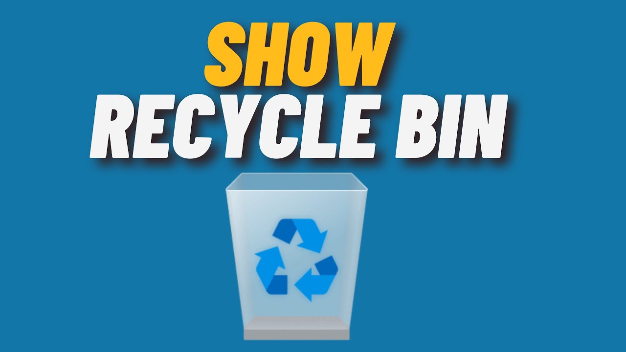 How to Show Recycle Bin on Desktop Windows 11 - YouTube