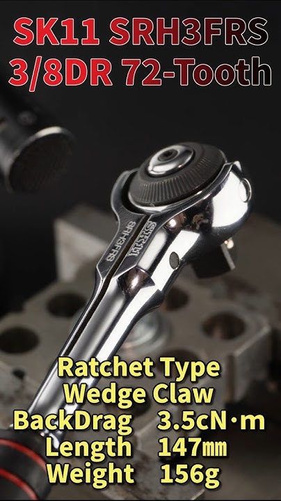 SK11(藤原産業) SRH3FRS 3/8DR 72ギア スイベルラチェットハンドル【工具紹介】 #automobile #工具 #tools #Ratchet - YouTube