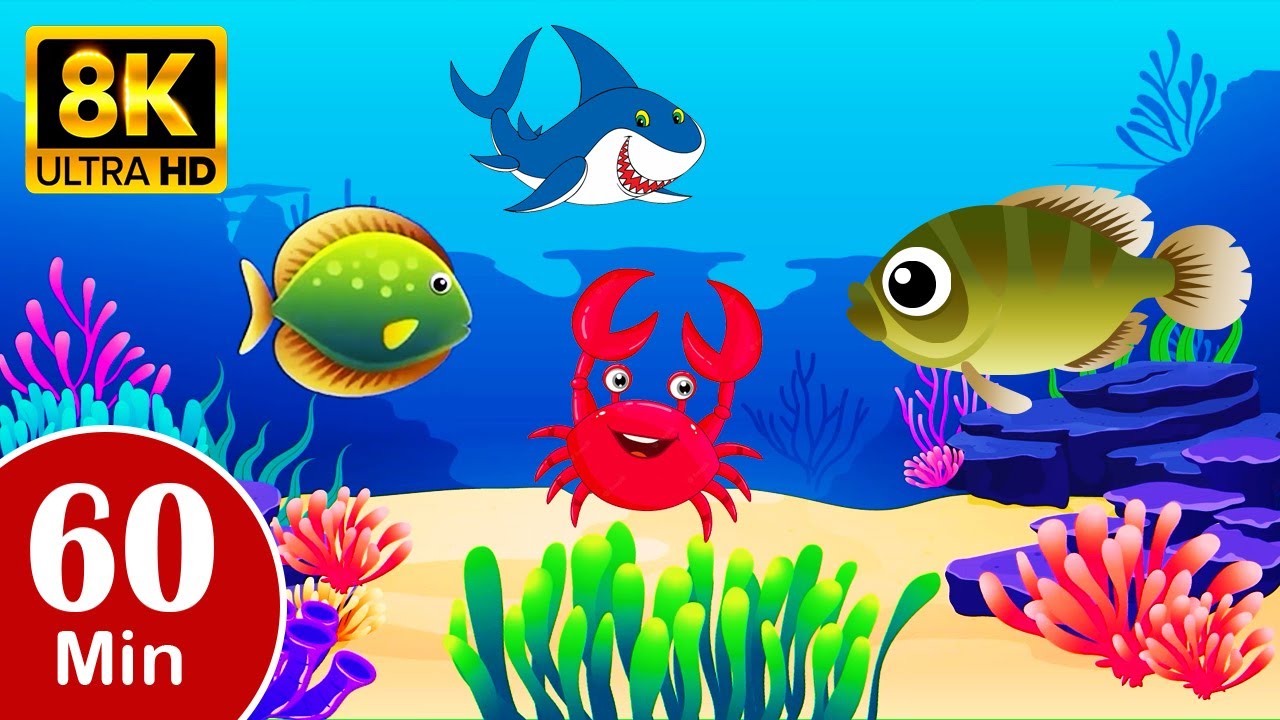 60 mins Bedtime Lullabies and Calming Undersea Animation Baby Lullaby ...