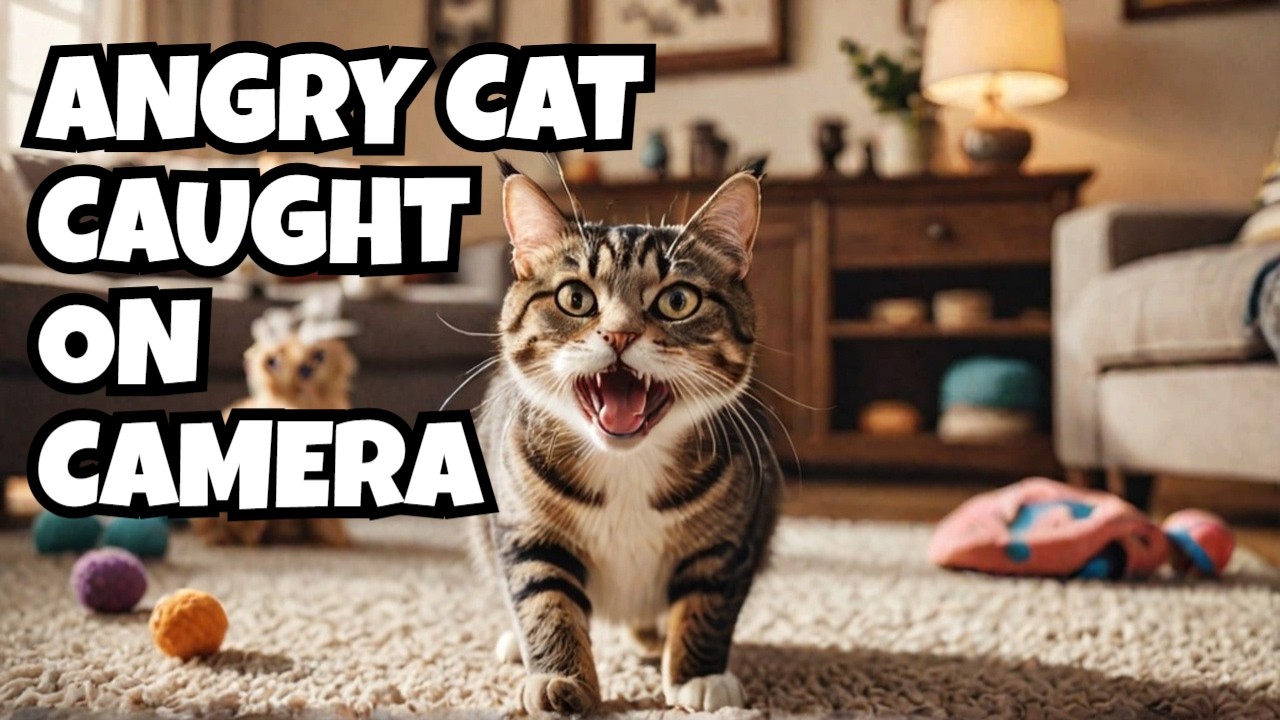 Angry Cats Attacking Video, angry cat caught on camera, animals ...
