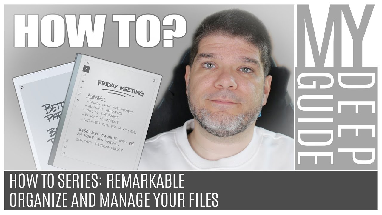 How To Series, Remarkable: Organize And Manage Your Files - YouTube