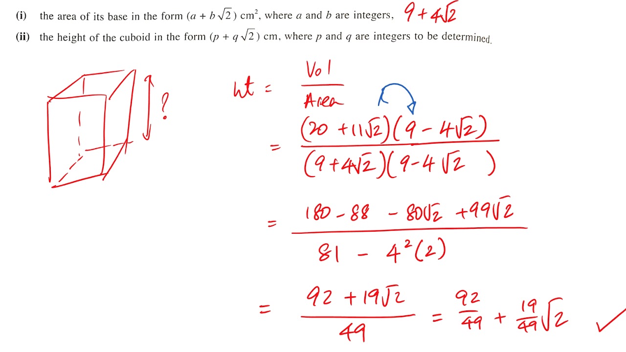 More examples on indices, surds and logarithms (Part 1) - YouTube